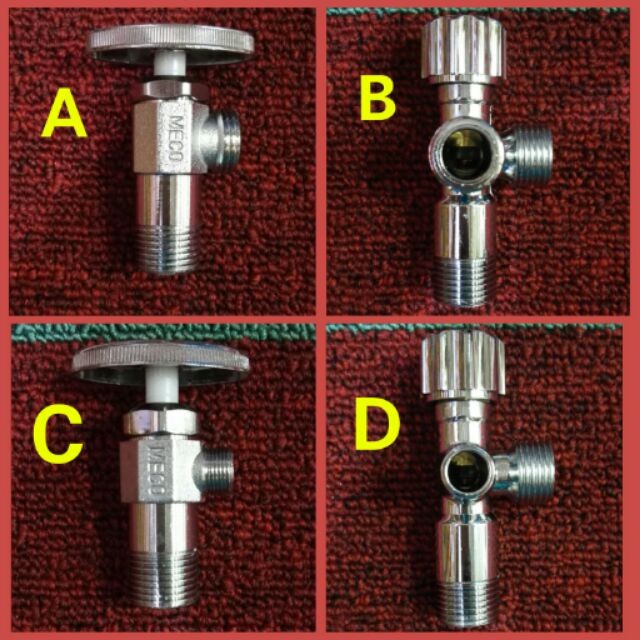 Meco Universal Angle Valve Chrome Plated Brass | Shopee Philippines