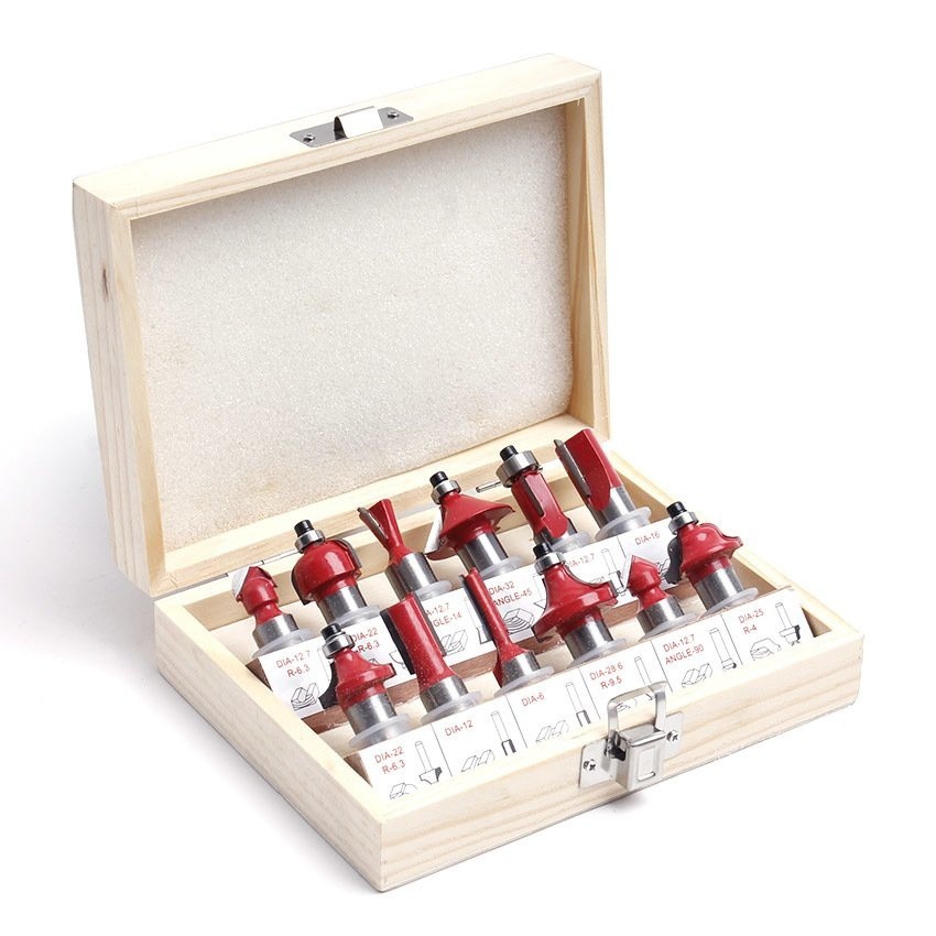 Router bits 3612 Router with Bullet Set of 12 (Red) | Shopee Philippines
