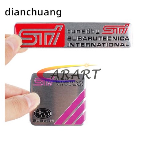 STI SUBARU WRC Letter Car Auto Decorative Side Rear Trunk Lid Emblem ...