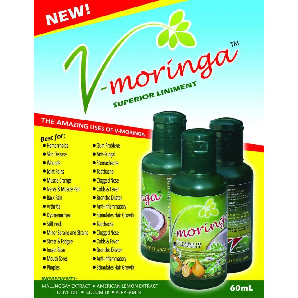 MORINGA SUPERIOR LINIMENT (2 BOTTLES) | Shopee Philippines