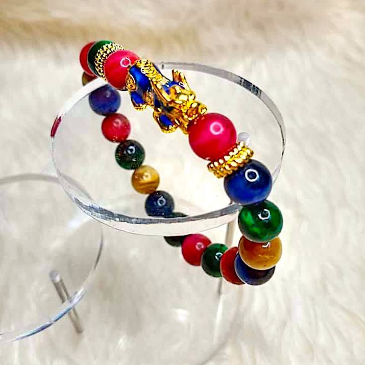 Color Changing Pi Xiu Pi Yao in Colorful Tiger's Eye Stone Big (SHT-B ...