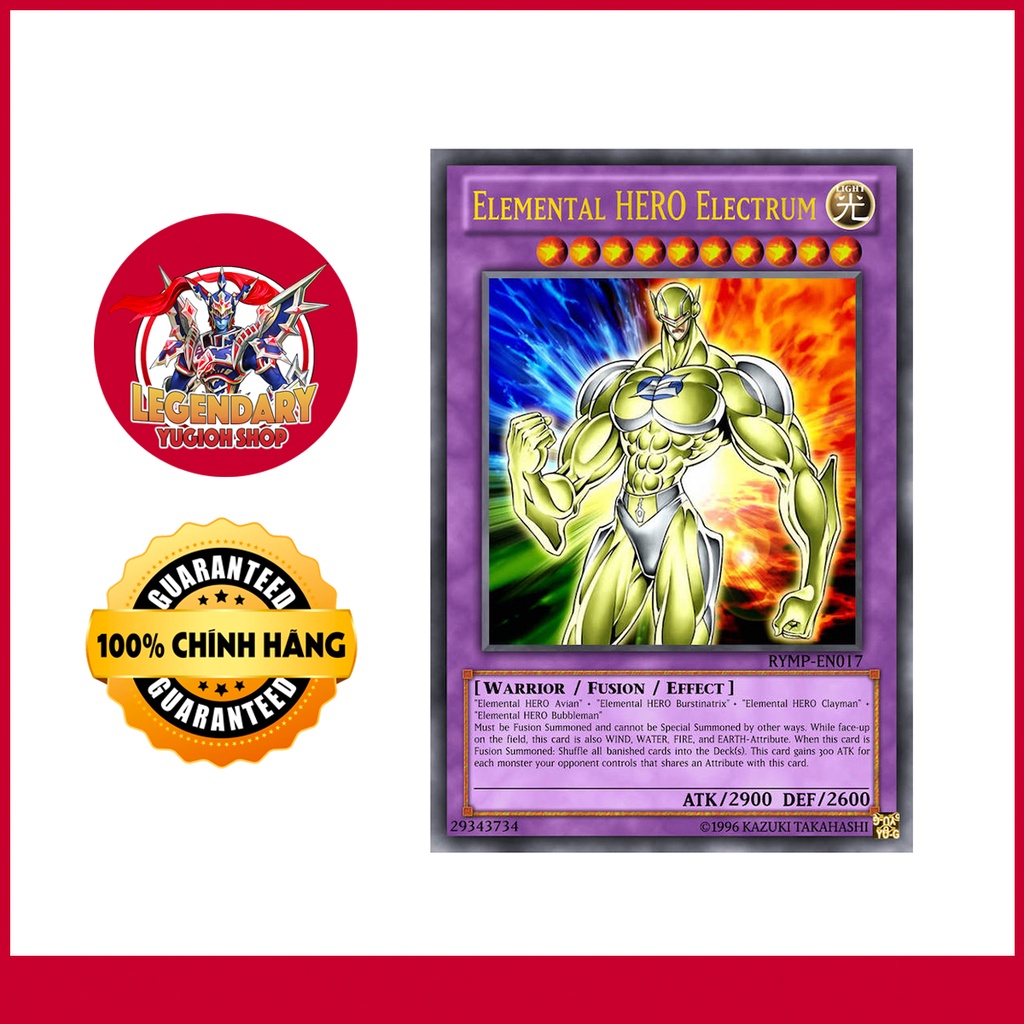 [Original Yugioh Card] Elemental Hero Electrum | Shopee Philippines