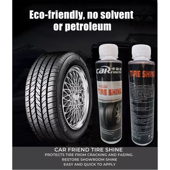 All New Advanced Car's Friend Tire Shine -Mega Tire Cleaning ...