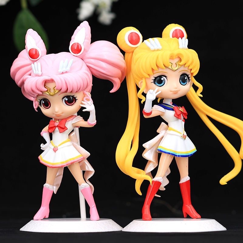 2pcs Sailor Moon Action Figure Chibiusa Model Dolls Toys For Kids Girl ...