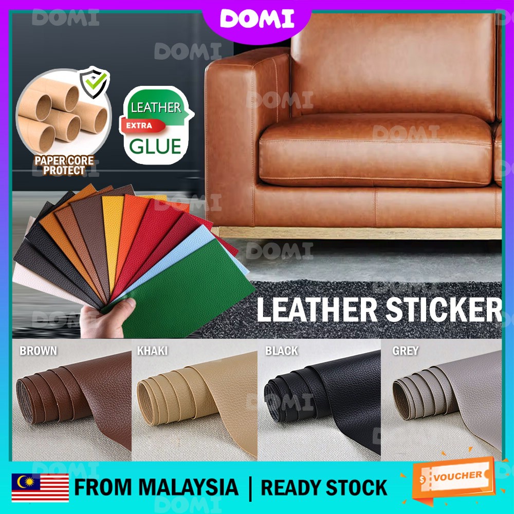 DOMI PU Leather Sticker Self Adhesive Sofa Repairing Leather PU Patches ...