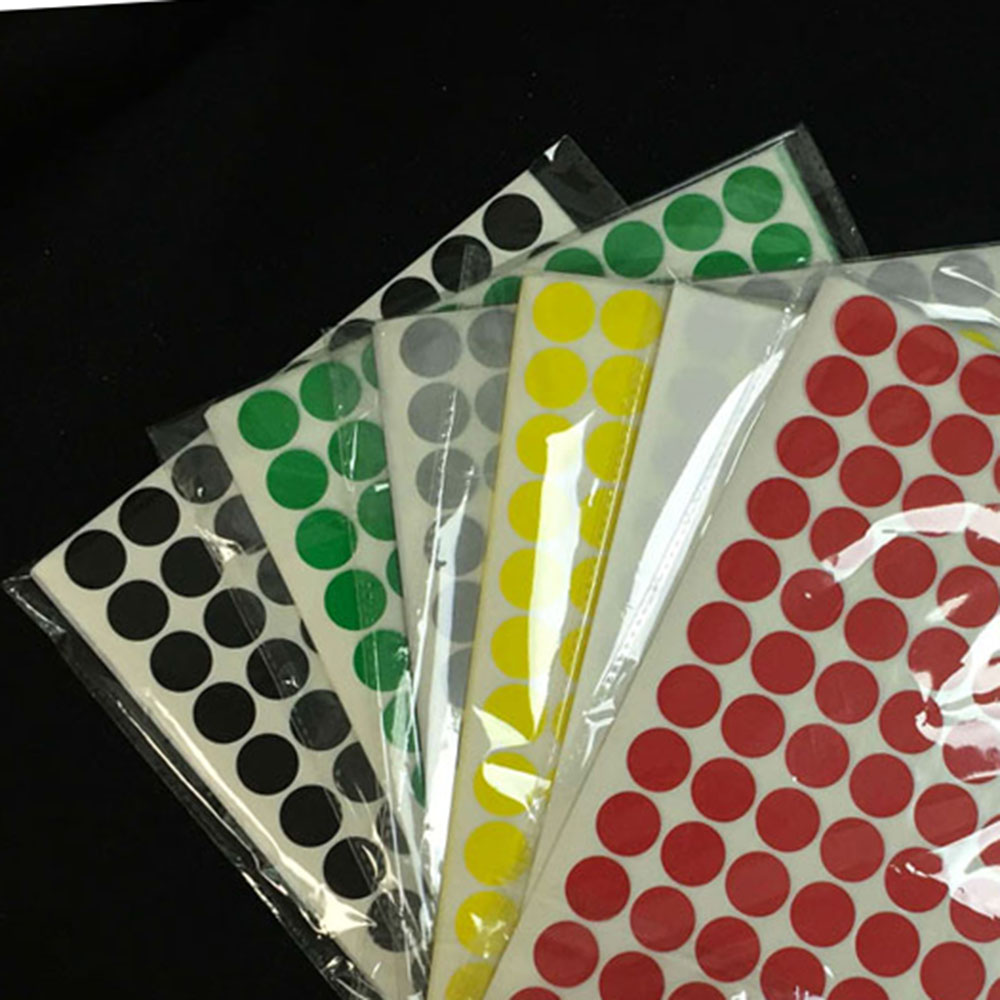 AHOUR 165 Pcs /Sheet Small Circle Dot Labels Color Coding Labels Self ...