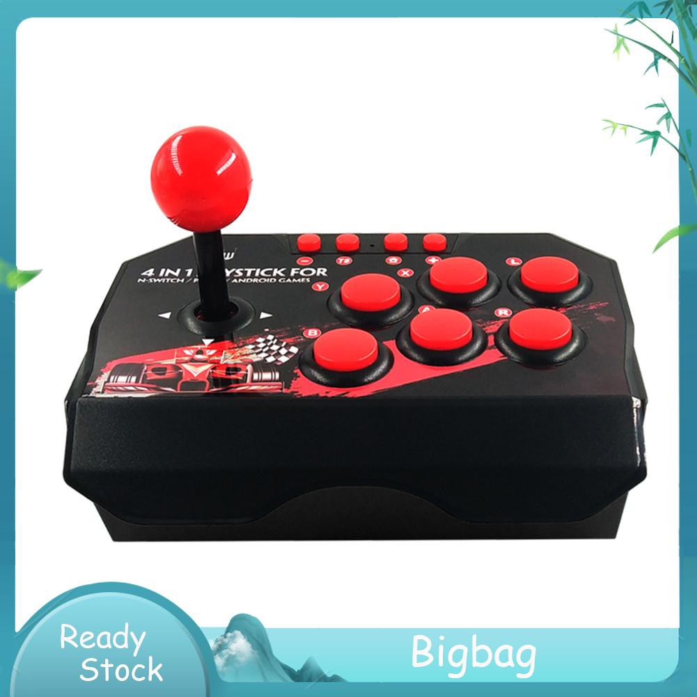 4 In 1 Retro Arcade Game Joystick Station Usb Wired Turbo Rocker Controller Shopee Philippines