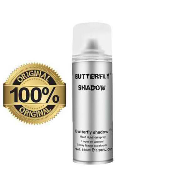 Butterfly Shadow Hair Spray Net150mll hair styling Strong Hold ...