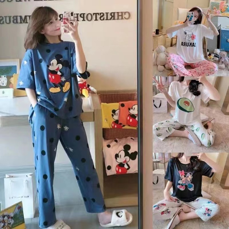 Terno Pajama fashion for adult sleepwear set for women | Shopee Philippines