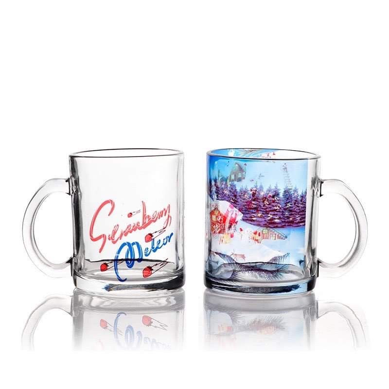 11OZ Sublimation Clear Mug Heat Transfer Beer mug | Shopee Philippines