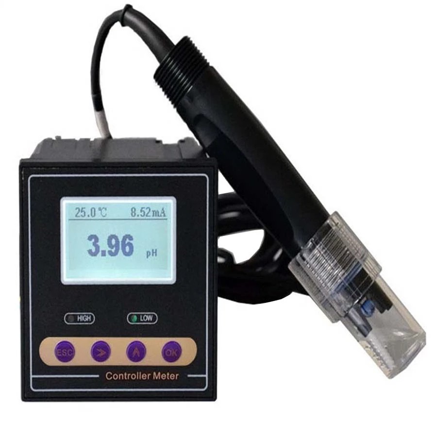 Digital Industrial Online Ph / ORP Meter Sensor Electrode Ph Probe for Sewage Detection Dosing ...