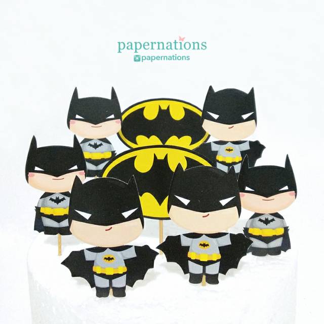 Batman Cupcake Topper / Batman Topper / Batman Cake Topper / Superhero ...