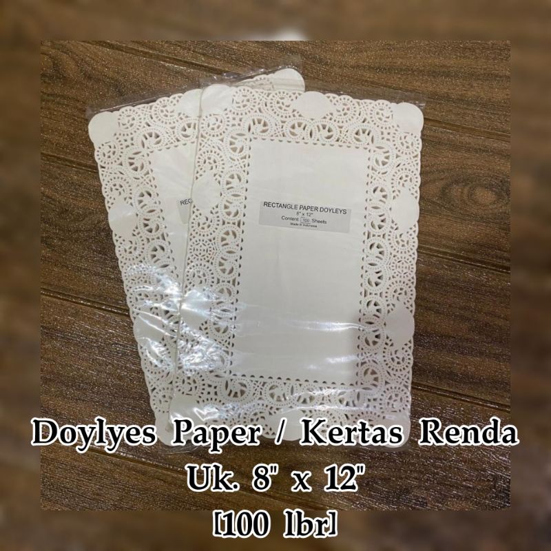 Doyleys Paper / Lace Paper Uk. 8"x12" (20x30cm) | Shopee Philippines