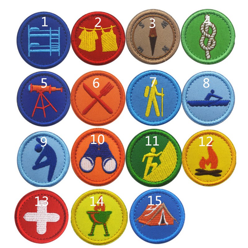 Variety Vintage Boy Scouts Patches Camp Cabin Hiking Outdoors Explorer ...