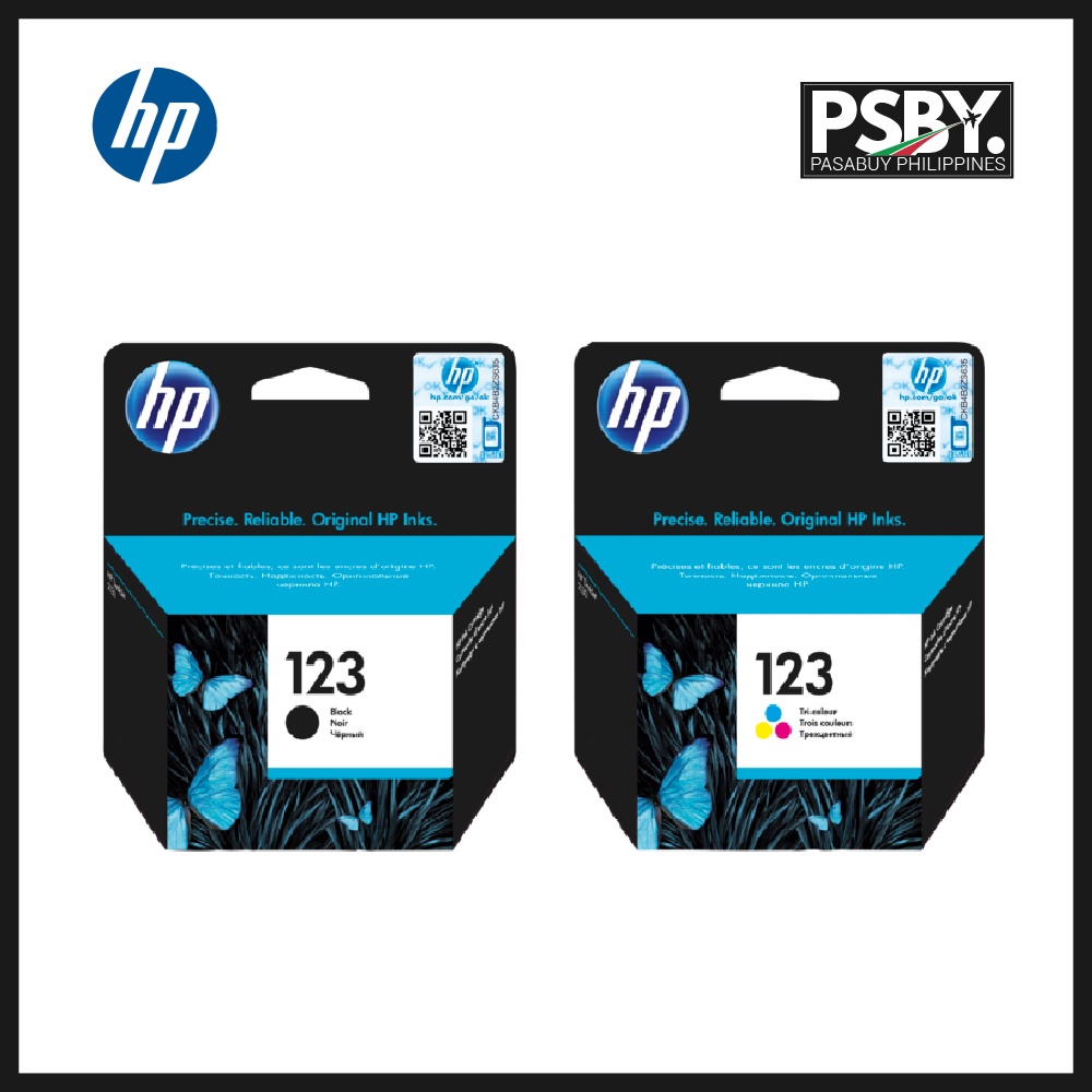 HP 123 Ink Cartridge Black/Tri-color | Shopee Philippines