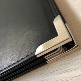 BLACK Leather Cover High-end Menu book Menu stand Menu holder Menu ...