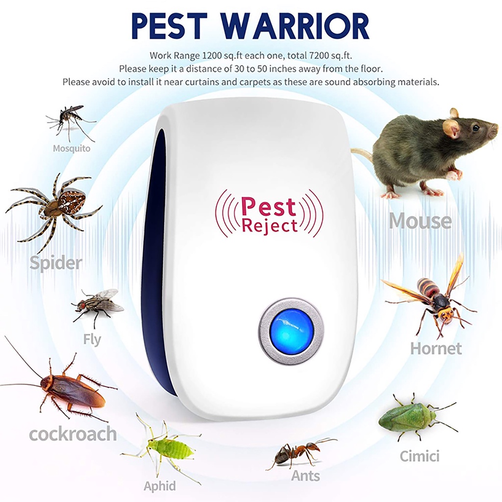 Electronic Ultrasonic Insect Repellent Cockroach, Mosquito, Mouse ...