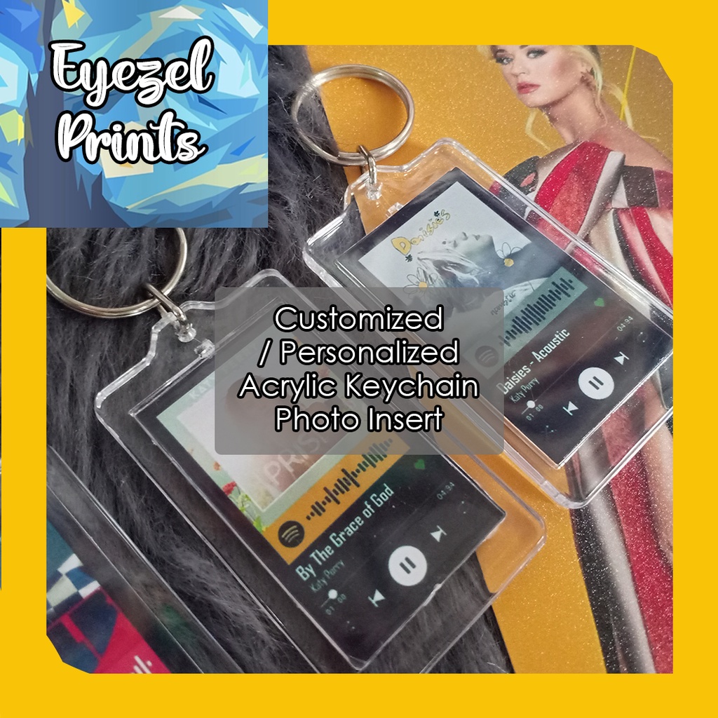 Customized Print Personalized Acrylic Keychain | Shopee Philippines