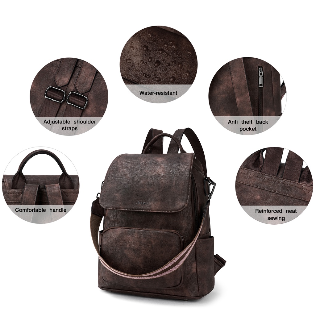 Backpack Purse for Women WH622 Fashion Leather Designer Backpack ...