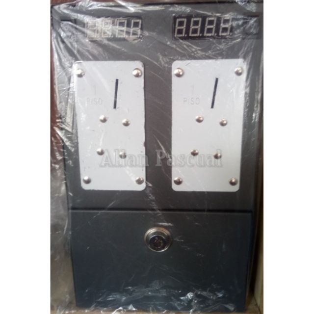 Allan Coin Box Metal Dual (Universal/Single Slot) | Shopee Philippines