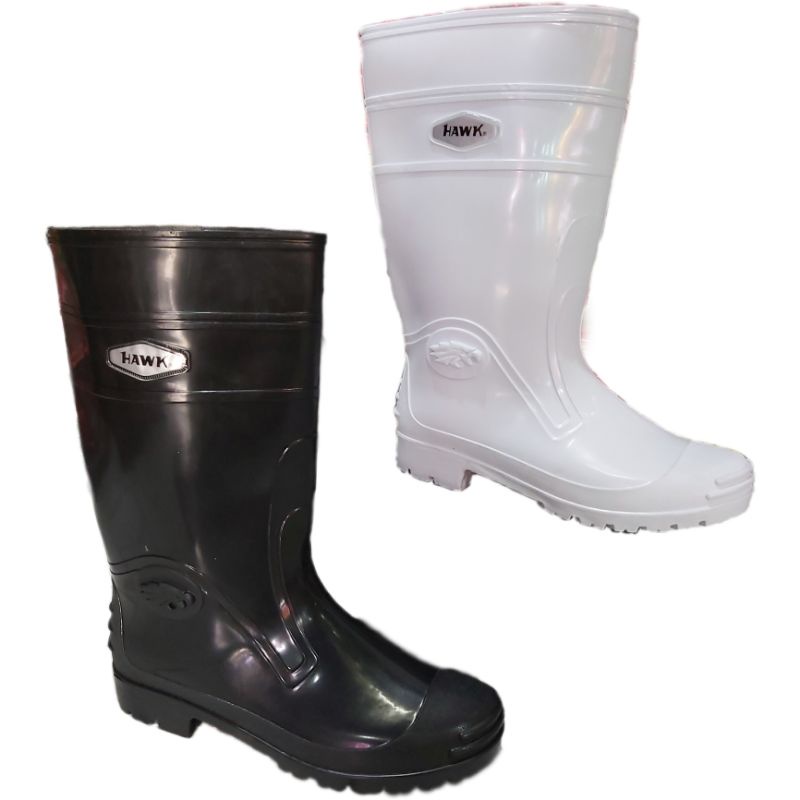 Hawk Rain Boots Hi-Cut Non slip Rubber Boots for Men | Shopee Philippines