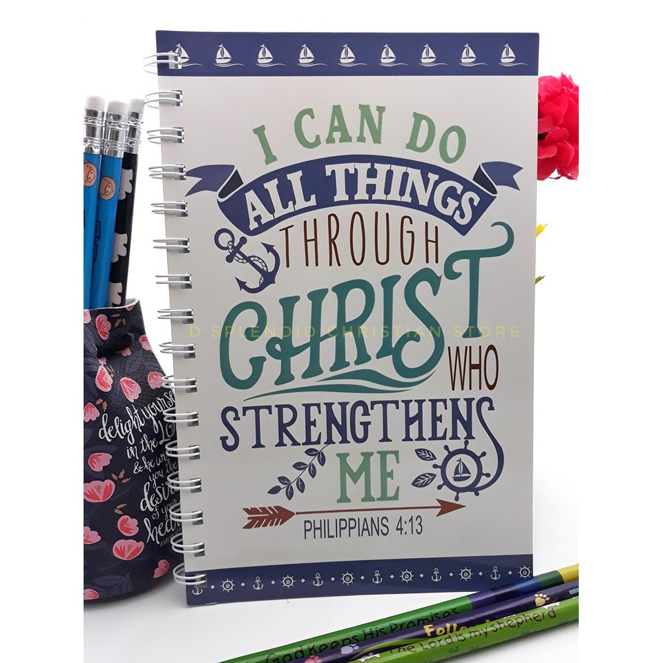 Spiral Notebook - Inspirational / Bible Verse / Scripture | Shopee ...