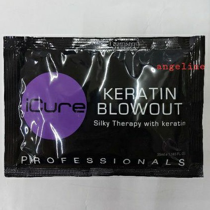 ORIGINAL icure keratin blow out silky therapy with keratin sachet 35ml ...