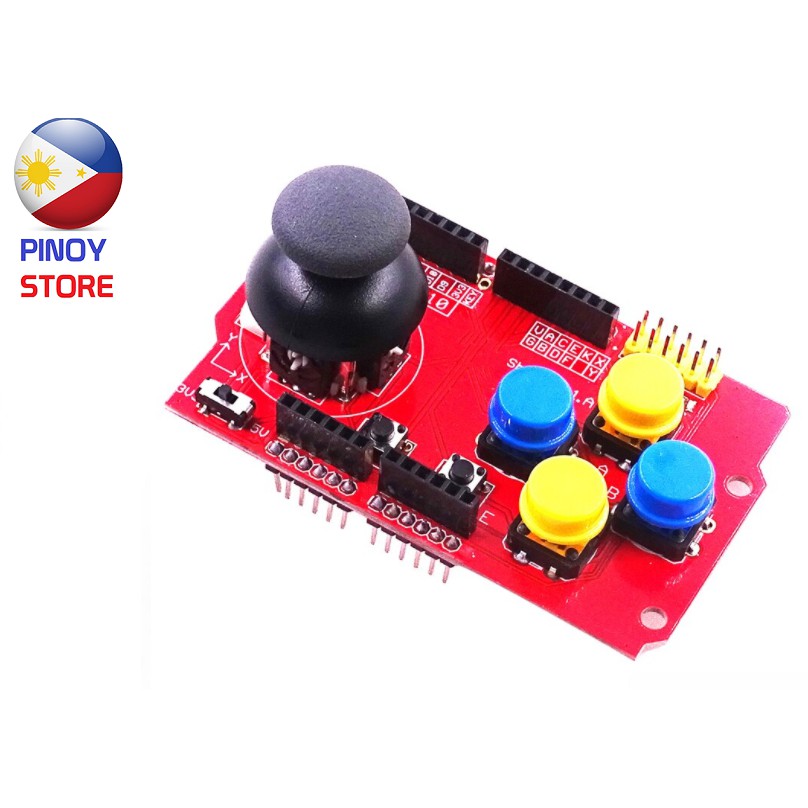 Joystick Shield for Arduino Analog RC remote control buttons ...