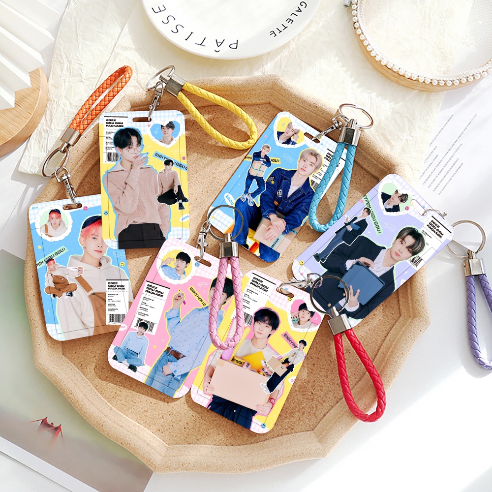 KPOP EN GGU GGU Business Card Holder Cute Push-pull slide Card Bank ID ...