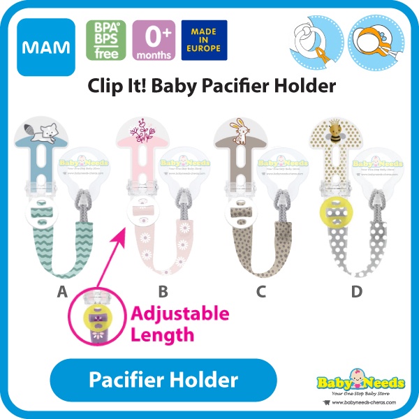 MAM Clip It! Baby Pacifier Holder (Single) | Shopee Philippines