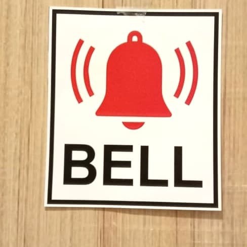 SIGN STICKER K3 RAMBU SAFETY BELL BELL UK 10X10CM | Shopee Philippines