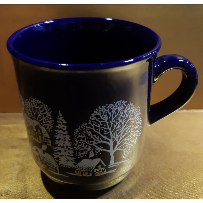 ORIGINAL BLUE MUG CHRISTMAS DESIGN VAN WELL WELL CO DESGIN GERMANY ...