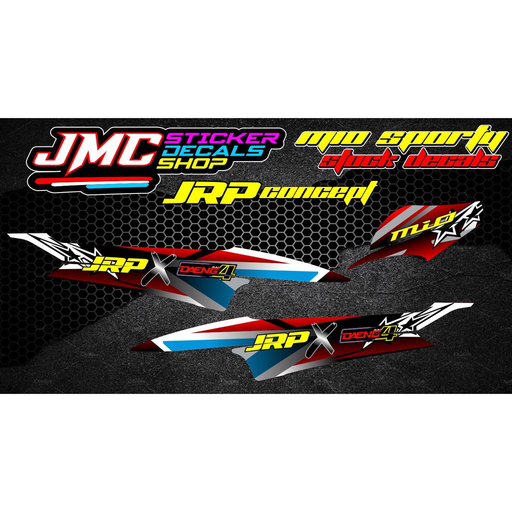 SPORTY MIO JRP DECALS QUALITY STICKER | Shopee Philippines