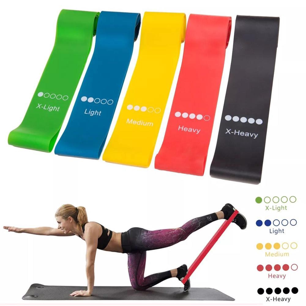 5 Colors Yoga Resistance Rubber Bands,Training Workout Elastic Bands,0 ...