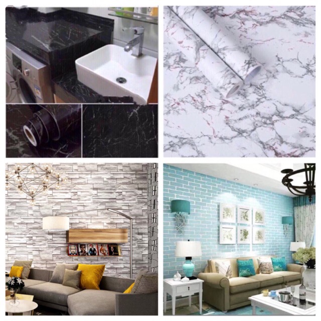 Marble Wallpaper Waterproof Sticker 45cm*10m | Shopee Philippines
