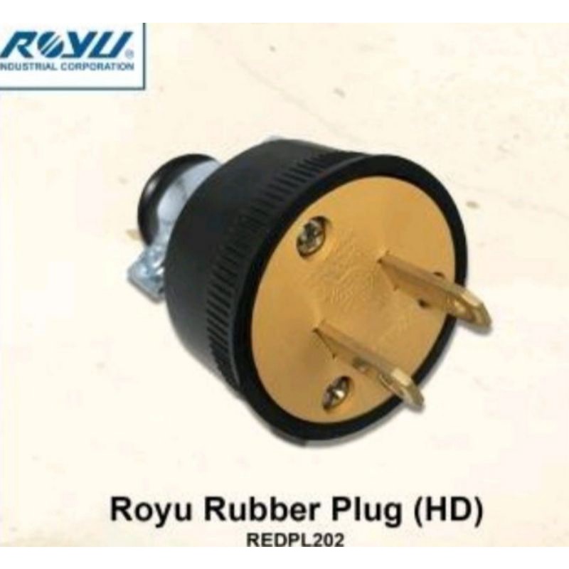 Royu Rubber Plug Heavy Duty 15Amp Original | Shopee Philippines