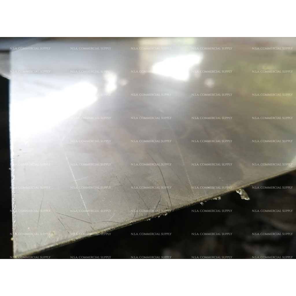 Stainless Steel Sheet 0.9mm thick, 150mm x 150mm (6in. X 6in) 2B finish. T304 Grade. 1PC ...