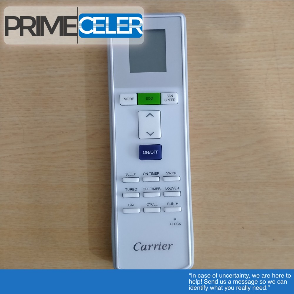 Remote Control for Aircon Carrier: RHANDSET 3.08.02.0003 / 42CSV012 ...