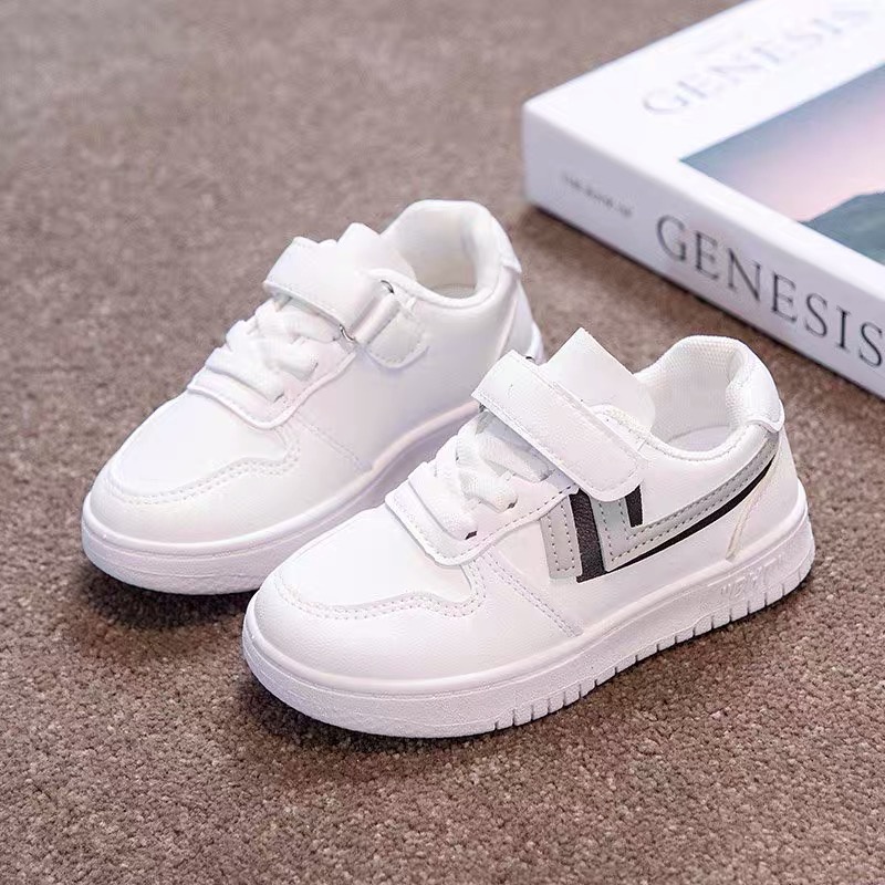 Korean version of children's simple white shoes sports casual children ...