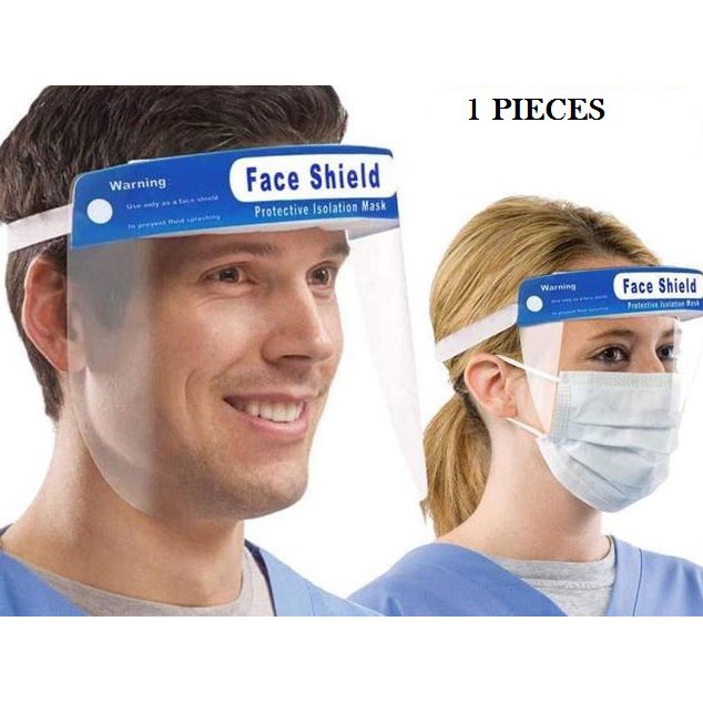 1pcs or 3pcs Safety Face Shields Clear Face Shield Visor Full ...