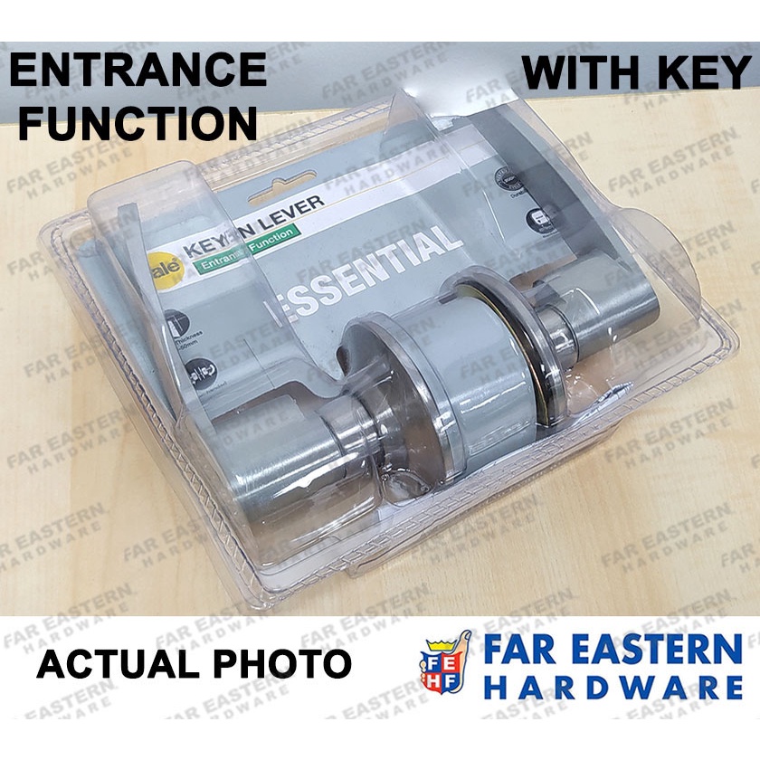 YALE Leverset Entrance | Privacy Doorknob Lever Lockset Door Lock ...