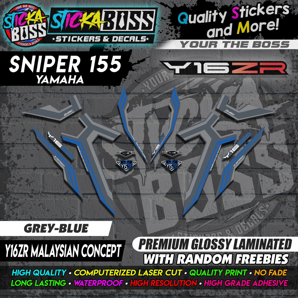 SNIPER 155 STOCK DECALS 【 Y16ZR MALAYSIAN CONCEPT 】 | Shopee Philippines