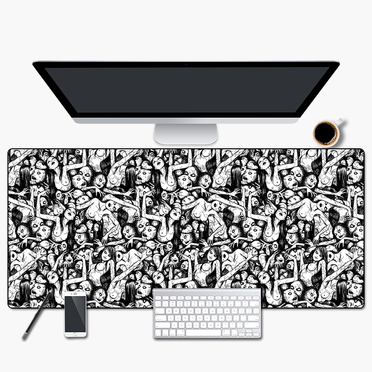 Junji Ito Horror Customized laptop Gaming mouse pad Large Mouse Pad ...