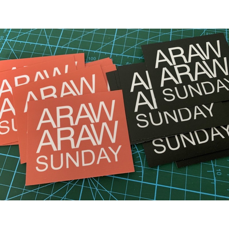 ARAW ARAW SUNDAY BUGOY NA KOYKOY 2JOINTS STIG STICKERS HIGH QUALITY ...