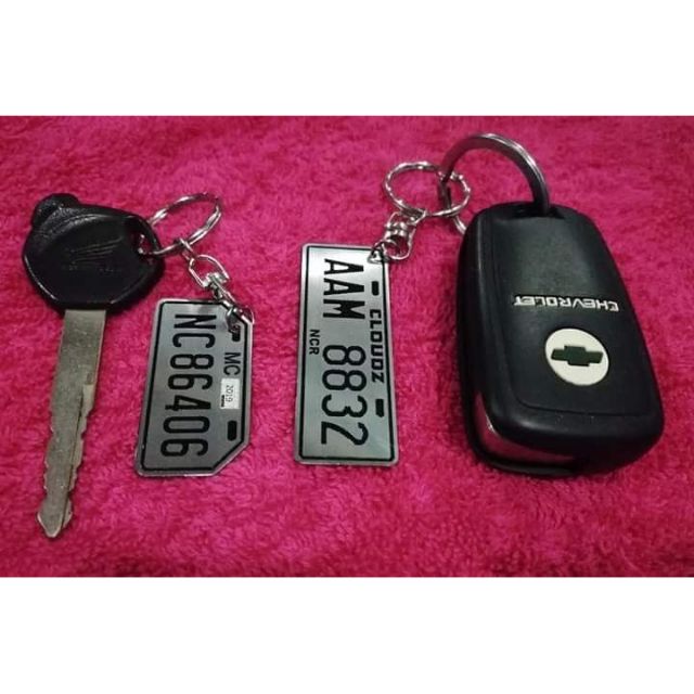 (Minimum of 10pcs) MINI KEYCHAIN PLATE for Car and Motorcycle | Shopee ...
