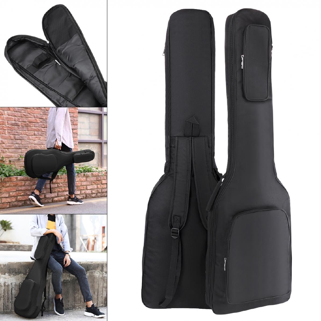 115 x 39 x 6cm Oxford Fabric Guitar Backpack Electric Bass Bag ...