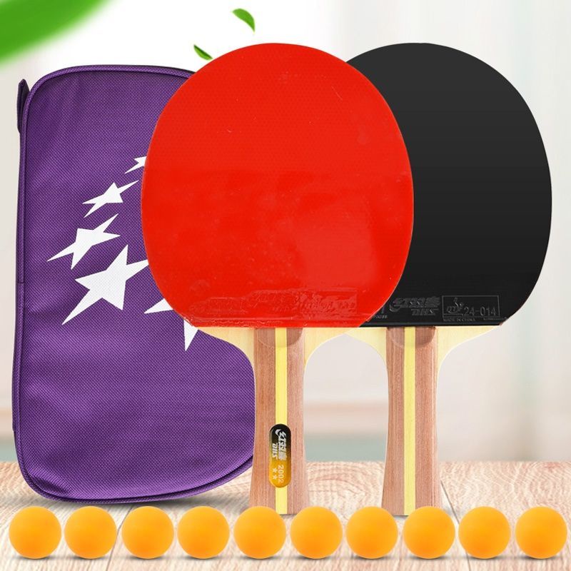 Red Double Happiness Table Tennis Racket Genuine Offensive Type ...