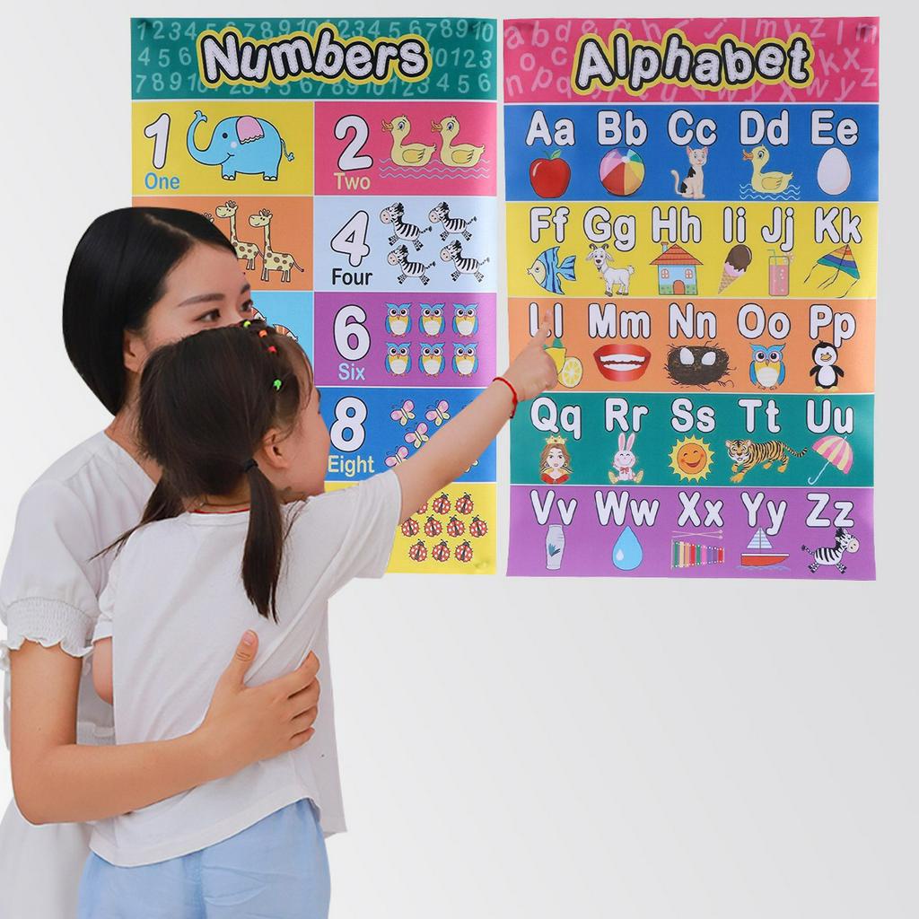 [READY STOCK] 2 Pcs Wall Chart Poster for Toddler Stickers Kids ...