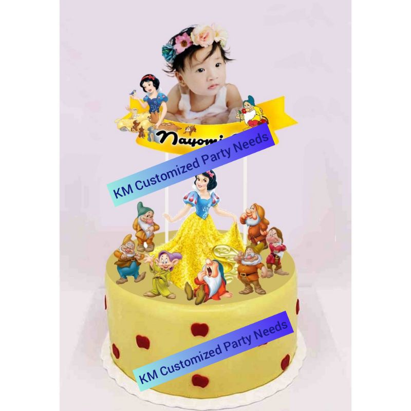 Snow White Theme Customized Cake Topper | Shopee Philippines
