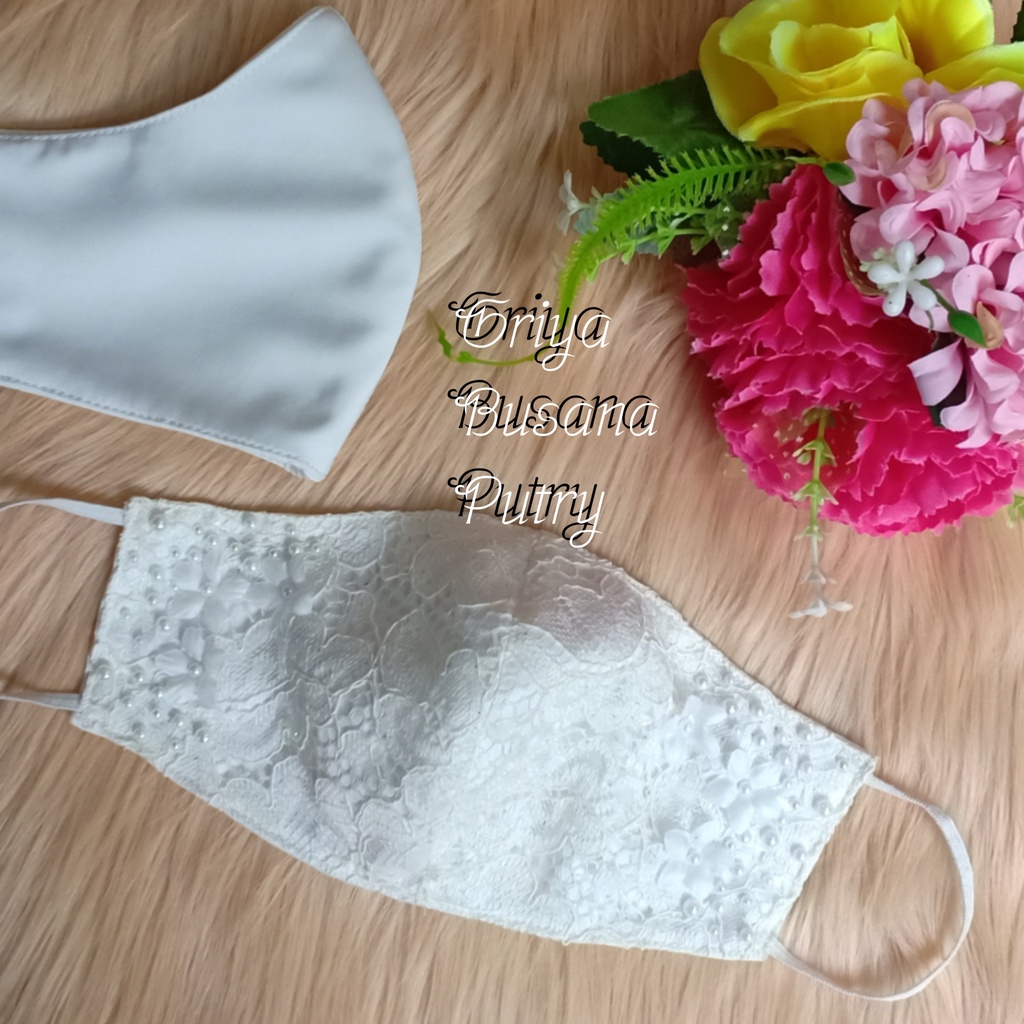 Wedding ceremony mask, bride and groom, brocade wedding mask with ...